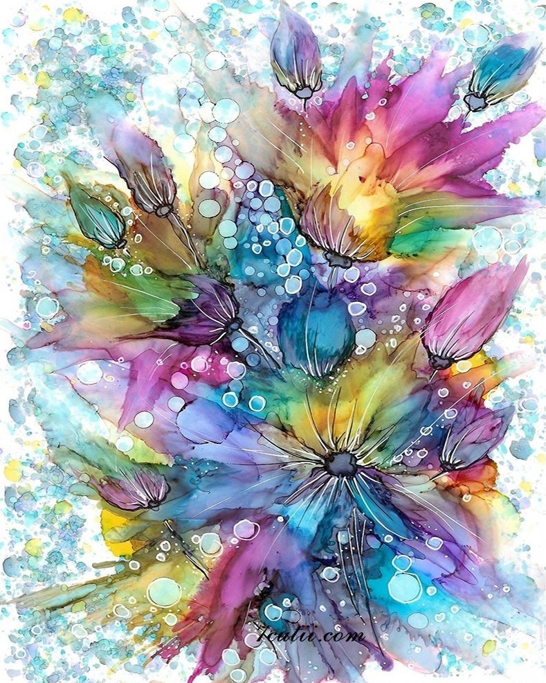 Pictura pe numere - Explozie de culori - 7cutii.com