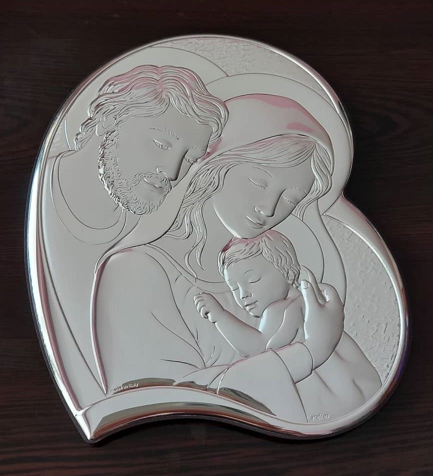 Icoana Argint Sfanta Familie - 7cutii.com