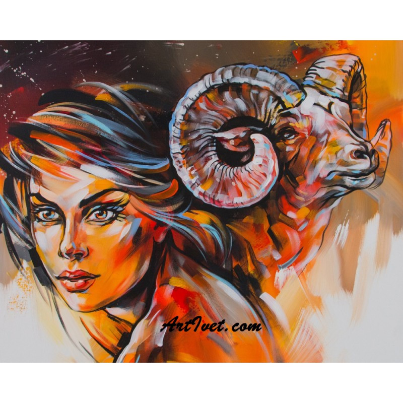 Pictura pe numere - Zodia - BERBEC - 7cutii.com