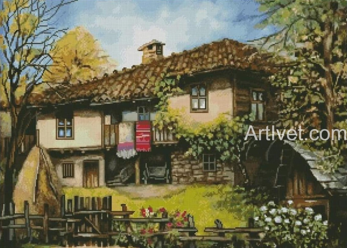 Set Goblen - Casa batraneasca - 7cutii.com